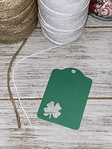Shamrock Gift Thank you Tag - Clover Tags - Customize Tag Color - Set ...