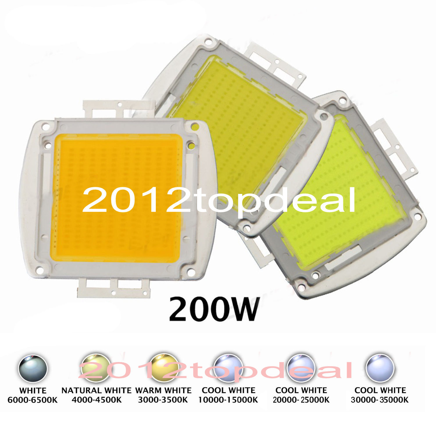 High Power White LED Chip 3W 5W 10W 20W 30W 50W 100W 200W 300W 500W LED ...