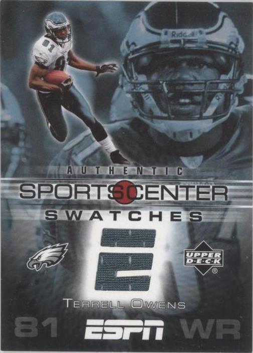 2005 Upper Deck ESPN - Sportscenter Swatches Terrell Owens #SCS-TO (MEM ...