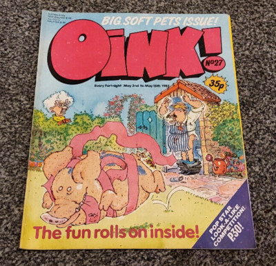 OINK! NO 27 BIG SOFT PETS ISSUE PIGGIN CRAZY MAY 2ND 1987 MAGAZINE ...