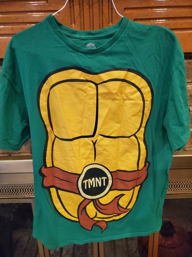Nickelodeon Ninja Turtle TMNT Green Tshirt Mens XL Cape Costume | eBay