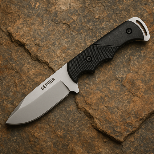 Gerber Freeman Guide Fixed Blade Full Tang Knife + Nylon Sheath ...