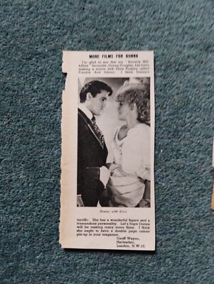 Di28 Ephemera 1960s Film Picture Donna Douglas Elvis Presley Geoff ...
