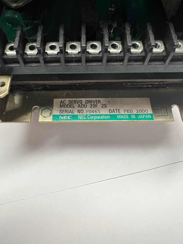 NEC Servo Driver ADU20F2S ADU 20F 2S Dual Axis Hitachi Seki Seicos Lambda | eBay