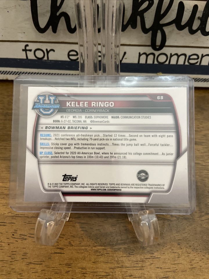 KELEE RINGO (RC) rookie card - 2022 1st BOWMAN - CHROME - Day 2 Draft ...