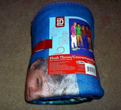 New ONE DIRECTION 1D Plush THROW BLANKET 50"x60" NWT Niall HARRY Zayn ...