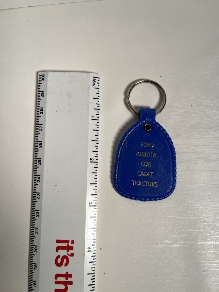 Vntg Straley Farm Supply Key Chain Dover PA Fob Zip Pull Ford Kubota ...