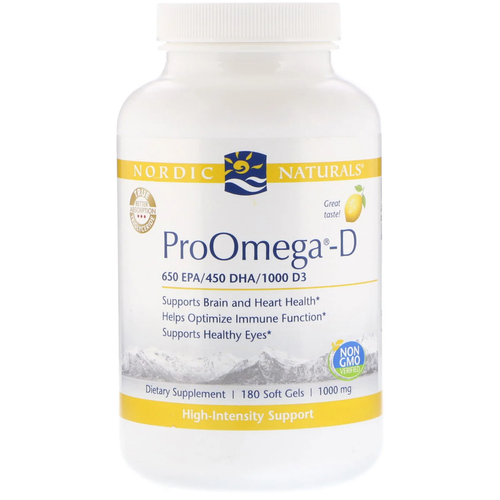 Nordic Naturals, ProOmega®-D, Lemon, 180 Soft Gels | eBay Australia