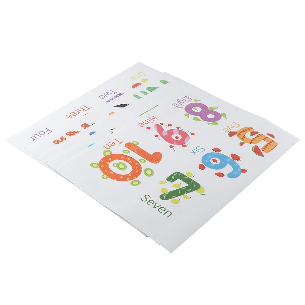 Removable Alphabet Numbers Wall Decals PVC Learning Educational Kids ...