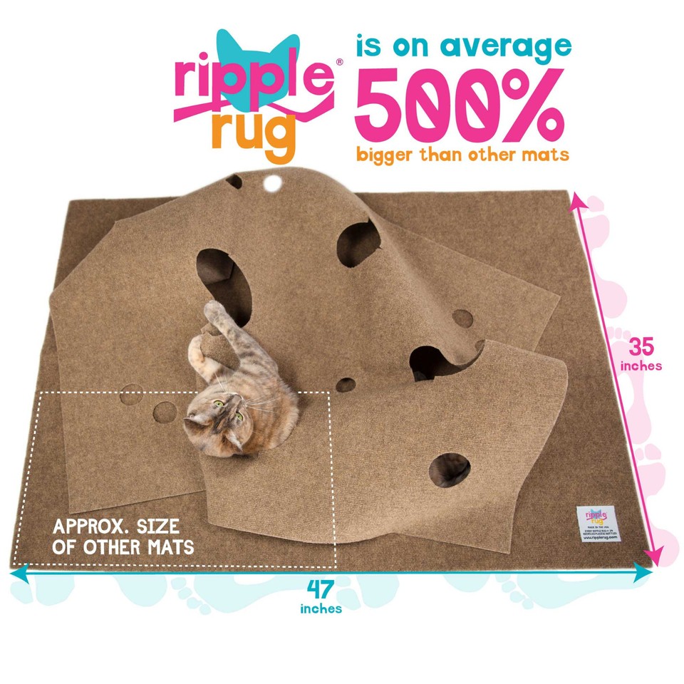 The Ripple Rug Cat Activity Play Mat - Made in USA - We are the ...