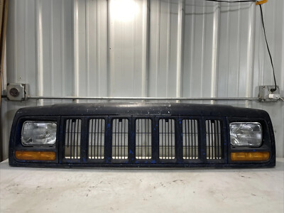 1997-2001 Jeep Cherokee XJ Maroon Grill Grille Front Header Panel W ...