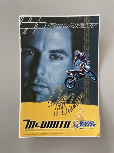 🔥NEW Bud Light Jerry McGrath Motorcycle Moto Cross Beer Sticker Lot ...