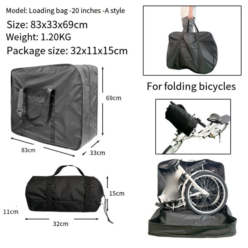 Waterproof Bike Travel Bag Foldable Easy Carry Hand Held Bicycle ...