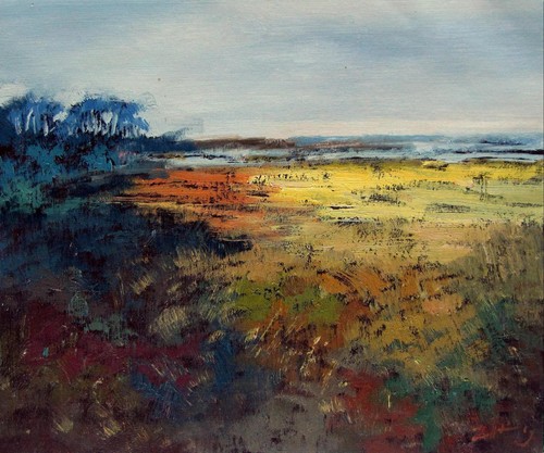 20x24 inches Country stretched Oil Painting Canvas Handmade Art Wall ...