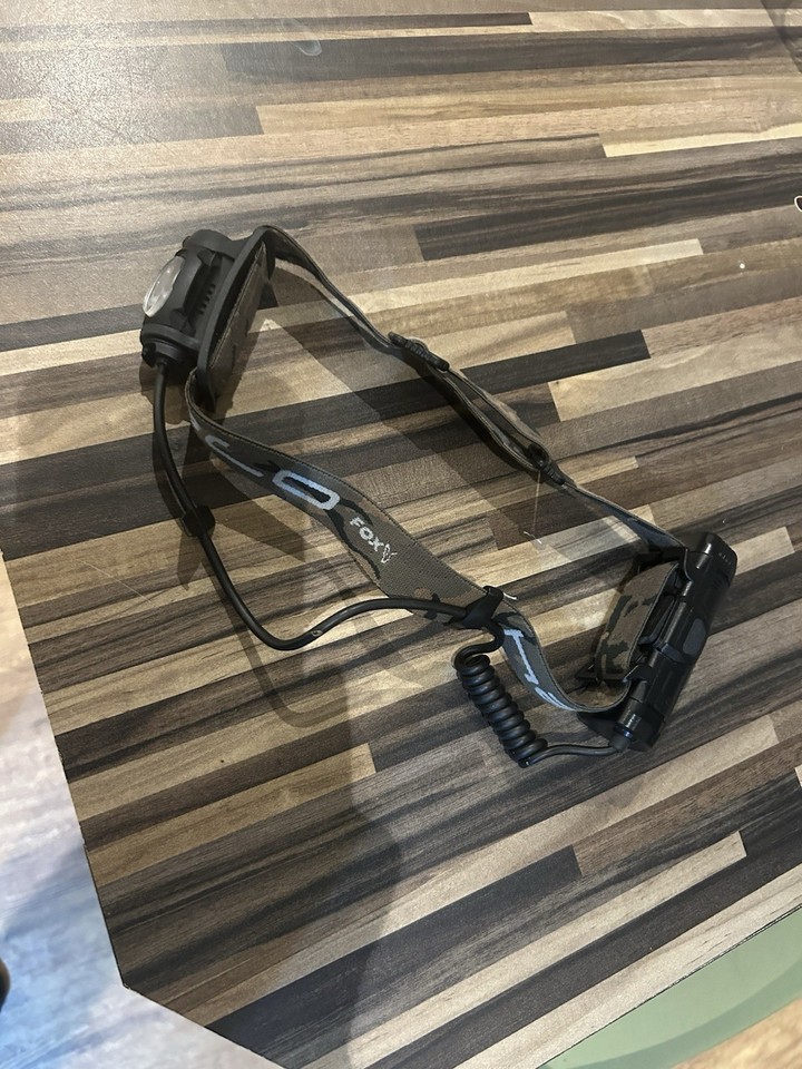 Fox Carp Fishing Head Torch Carp Fishing Inc Red Light | eBay UK