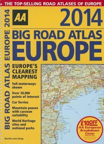 Big Road Atlas Europe 2014 Spiral Aa Verlag Staff 9780749575236 | eBay.de