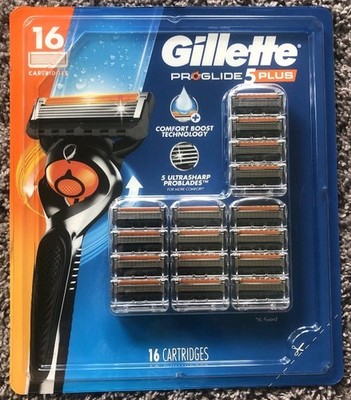 Gillette ProGlide Plus Men's 5-Blade Razor 16 Cartridges Fits Fusion5 ...