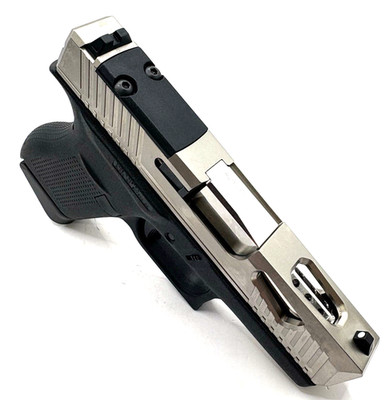 High Table Glock 43 Complete Nickel Slide Micro RMSC Optic Cut ...