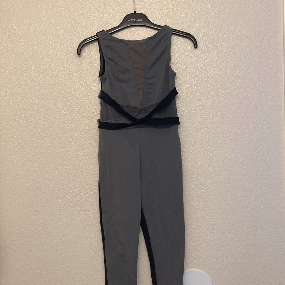 WEISSMAN Elite Dance Costume gray unitard Wish I Neve… - Gem