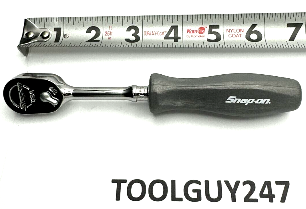 SNAP ON TOOLS USA THLD72 DT 1/4" Drive DK TITANIUM Hard Handle Ratchet ...