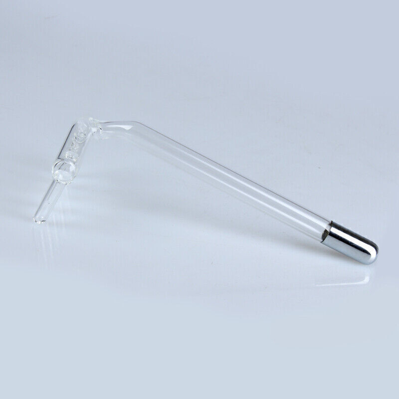 High Frequency Rake Electrode Wand Glass Tube Violet Orange Facial Skin ...