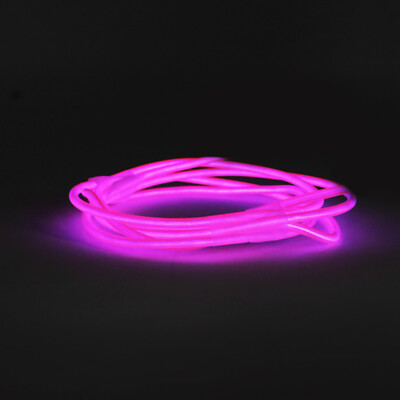 Neon PInk LED Lights Glow Wire String Rope Decor Car Party Room Home ...