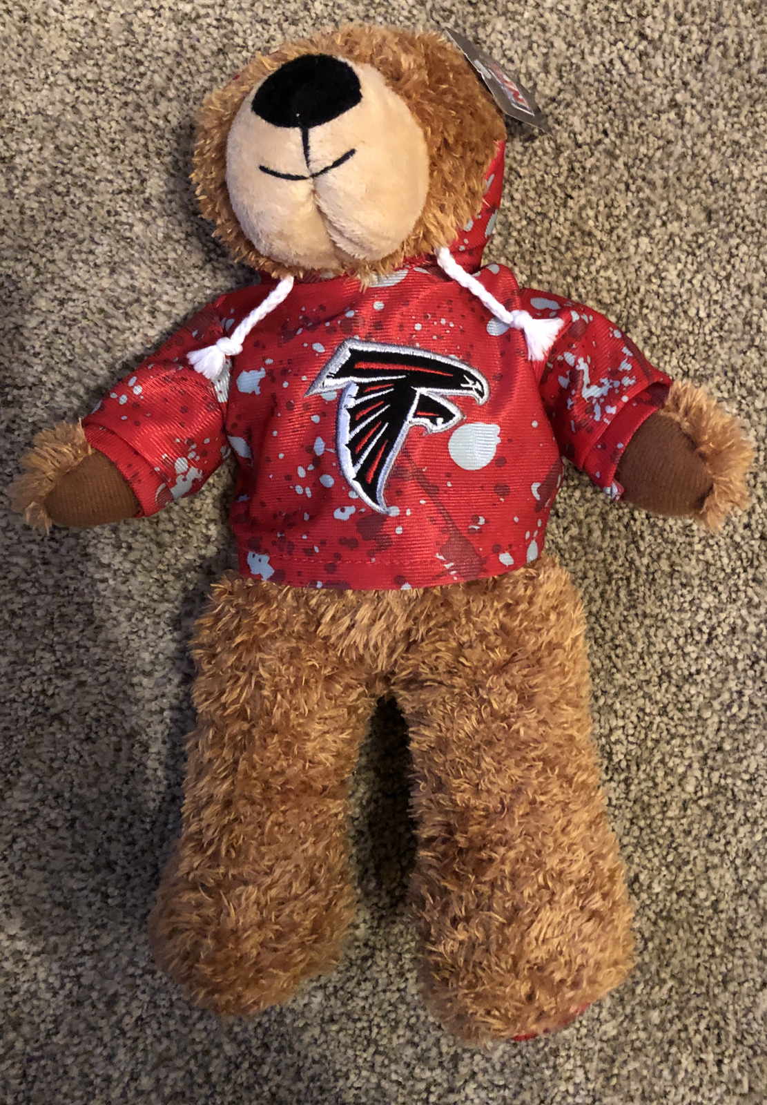 EUC Atlanta Falcons Plush Bear 12” Plush Teddy In Hoodie NFL Football ...