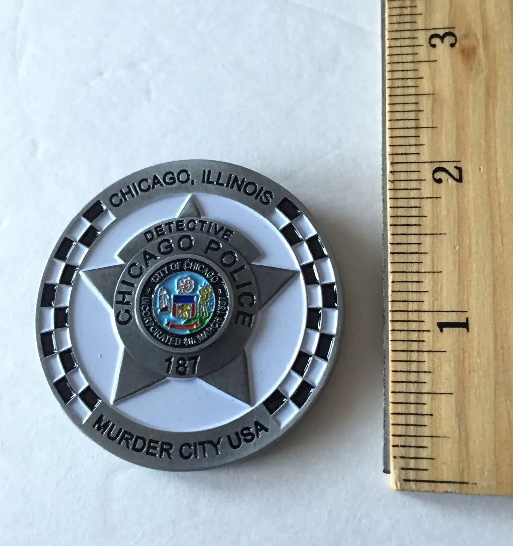 Chicago Police CPD 187 Murder City USA Detective Grim Reaper Challenge ...