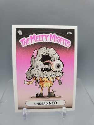 Buff Monster Melty Misfits Series 1 #25B Undead Ned Sticker Card | eBay