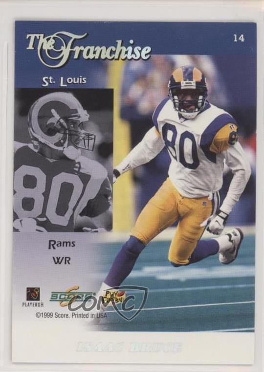 1999 Score Future Franchise Torry Holt Isaac Bruce #14 Rookie RC HOF ...