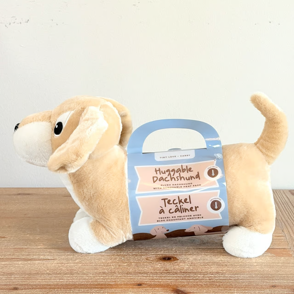 Huggable Dachshund Doxie Plush with Removable Heat Pack by Tiny Love ...