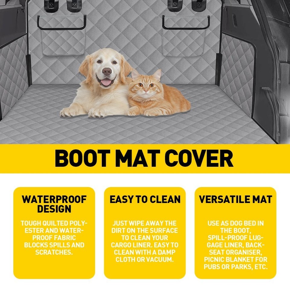Heavy Duty Waterproof Pet Dog Car Boot Mat Protector Cover Liner For ...