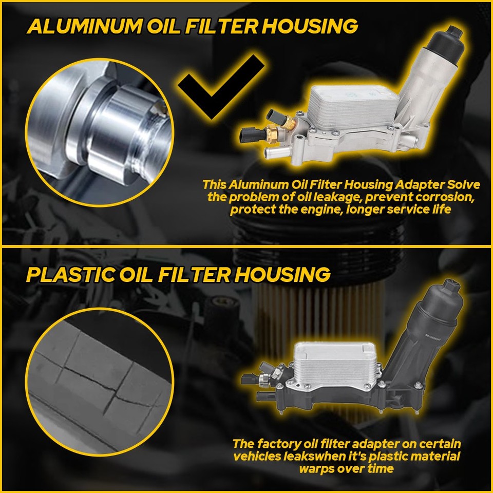 Oil Filter Housing Assembly Aluminum for Chrysler 200 300 Town ...