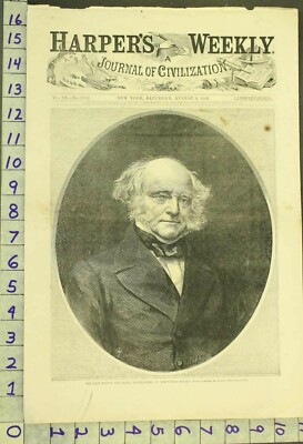 1862 POLITICAL HISTORY PRESIDENT M. VAN BUREN MILITARY CIVIL WAR PRINT ...