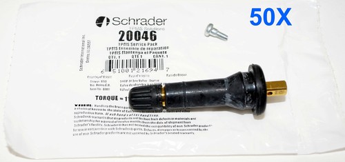 Schrader 20046 TPMS Service Pack Rubber Snap-In Valve Pack of 50 | eBay