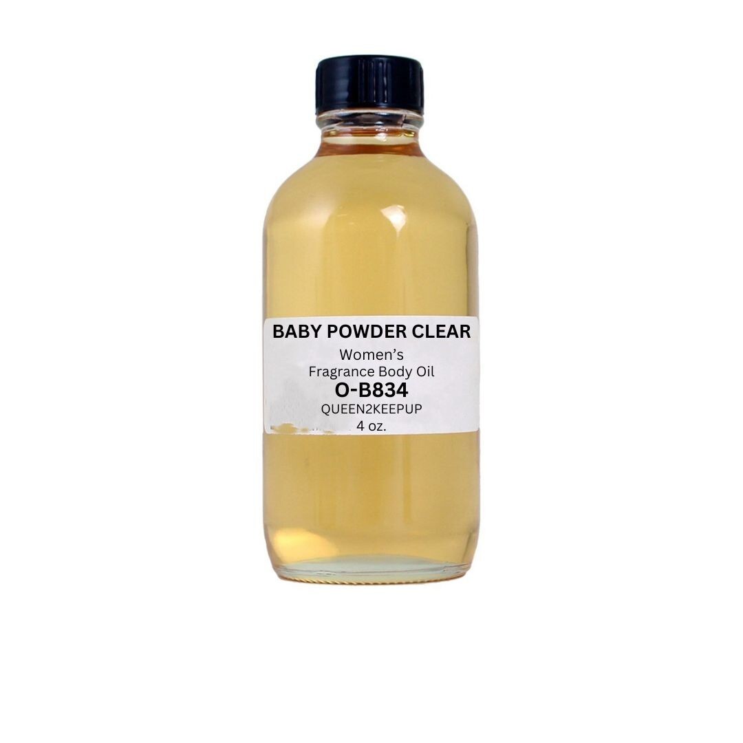 Baby Powder Clear (Unisex) Body Oil 4 oz Fragrance Similar All Natural ...
