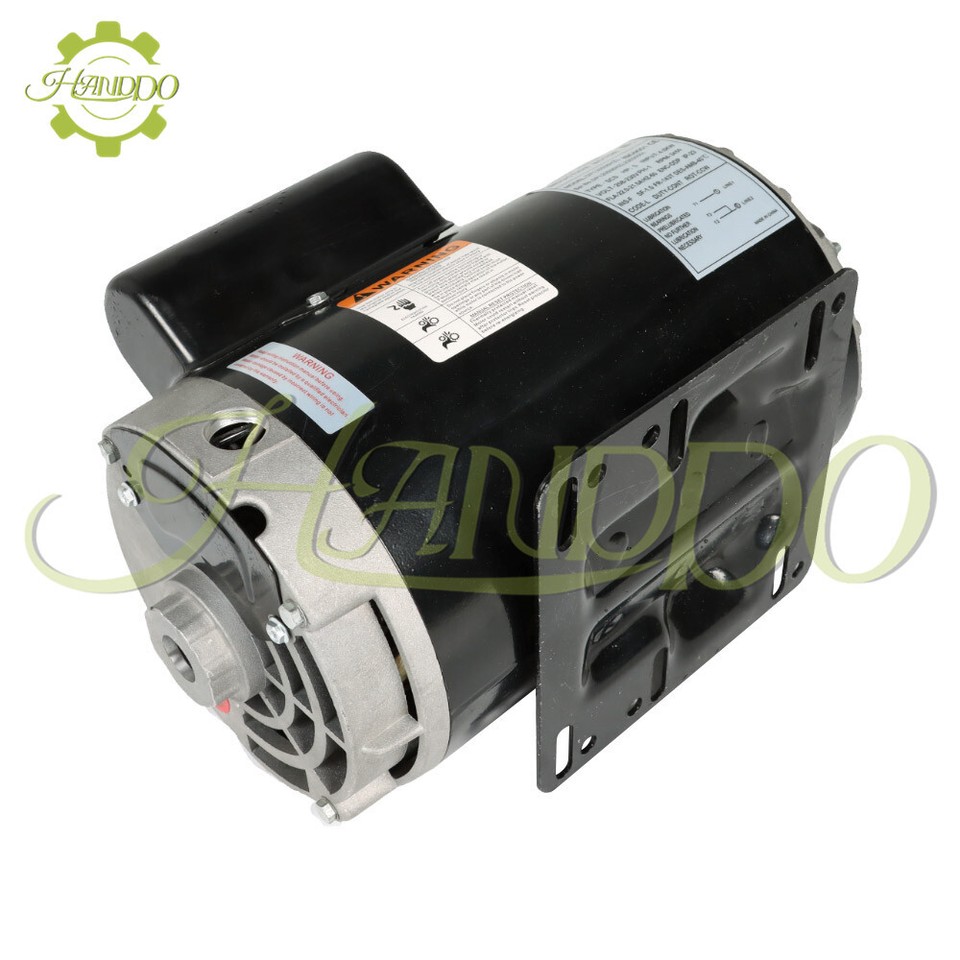 Compressor Duty Electric Motor 5 HP 230V 1 Phase 3450 RPM Frame-56 HZ 7 ...