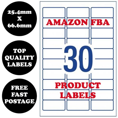 100 Sheets Amazon FBA Labels [30 Per Page] US Letter Size for FBA ...