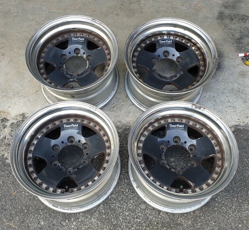 JDM 15" Work Deerfield wheels 139.7X6 land cruiser 4runner 4x4 bj40 lc2 ...