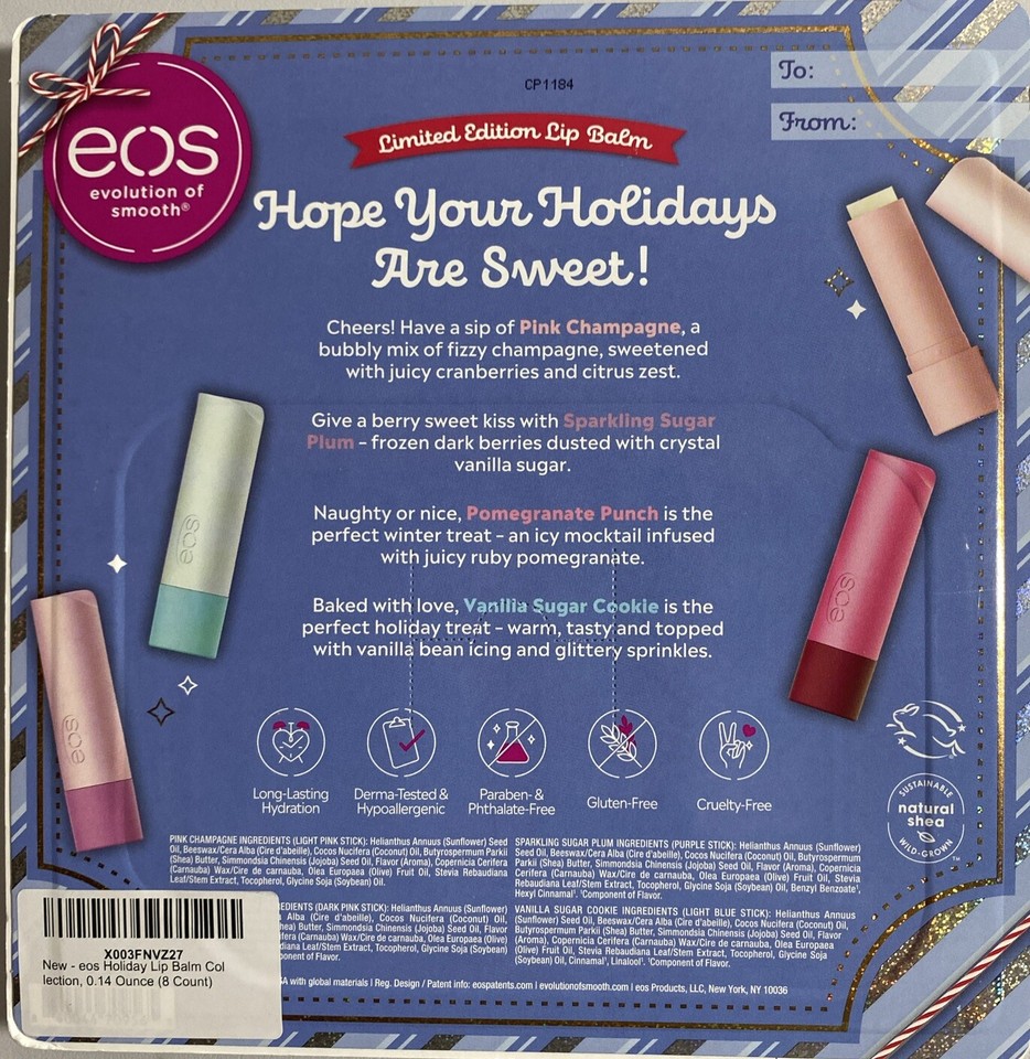 EOS Limited Edition Holiday Lip Balm Collection | eBay