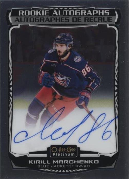 2022-23 O-Pee-Chee Platinum - Rookie Autographs Kirill Marchenko #R-KM ...