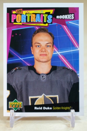 2020-21 Upper Deck UD Portraits Rookies #P-64 Reid Duke - Vegas Golden ...
