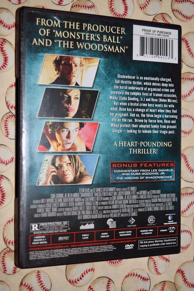 Shadowboxer DVD 2006 Cuba Gooding Jr Helen Mirren Vanessa Ferlito Macy Gray 855280001533| eBay
