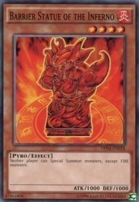 Barrier Statue of the Inferno (CDIP-EN020) - NM Common First ed. Yugioh ...