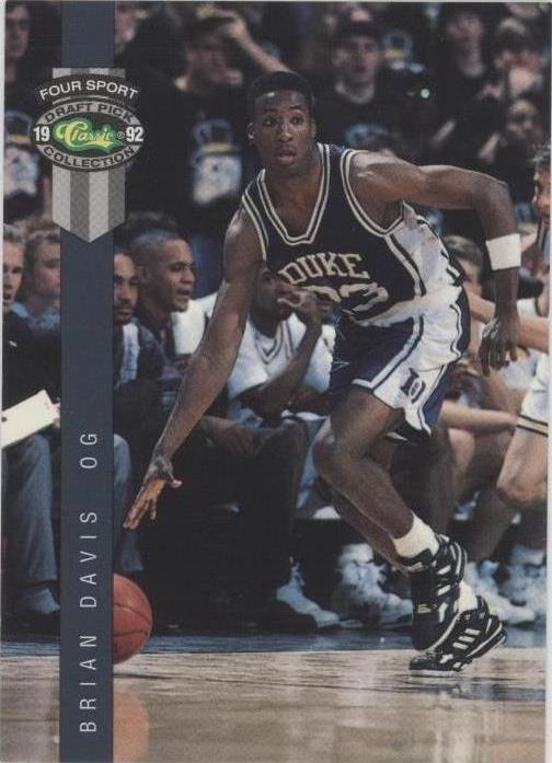 1992 Classic Four Sport Draft Pick Collection - Brian Davis #24 for ...