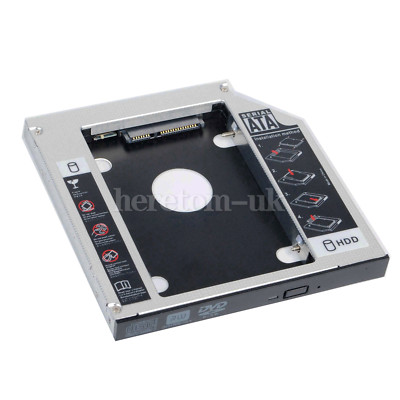 Universal 2nd HDD SSD Hard Drive Optical bay Caddy Adapter for HP G32 ...