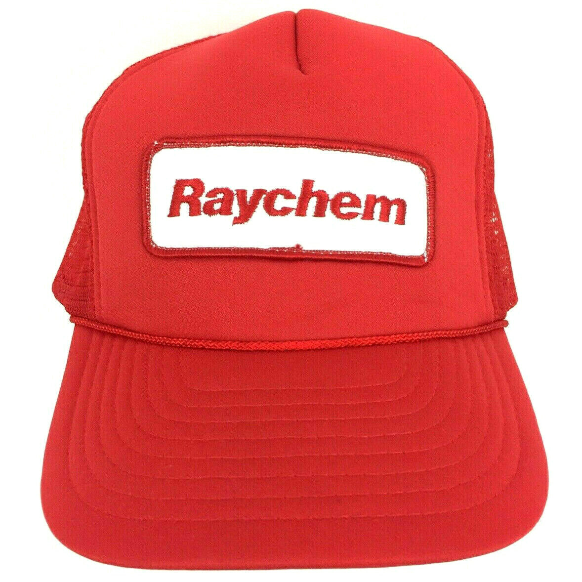 Vtg Raychem Hat Patch Script Logo Rope Mesh Foam Snap… - Gem
