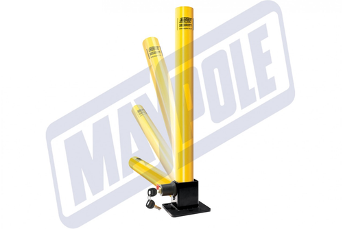 HEAVY DUTY FOLDING BOLT DOWN SECURITY PARKING POST POLE ENTRANCE ...