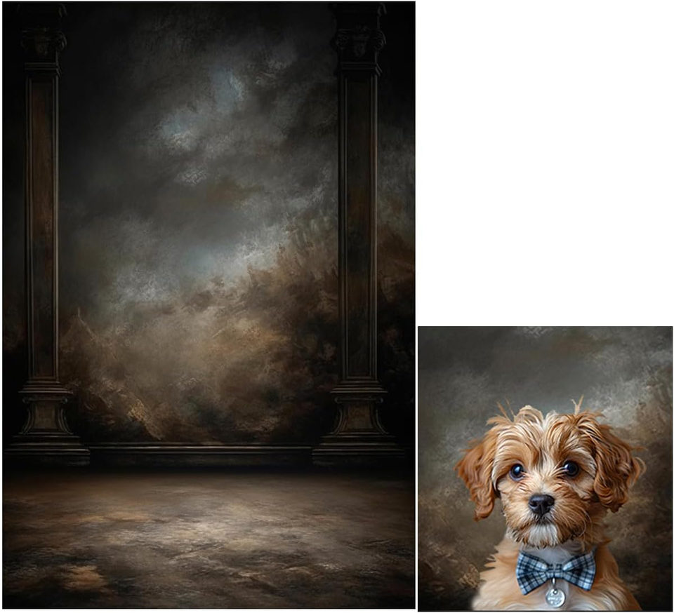 5X7Ft Dark Vintage Photography Backdrops Portrait Photo Backdrop ...