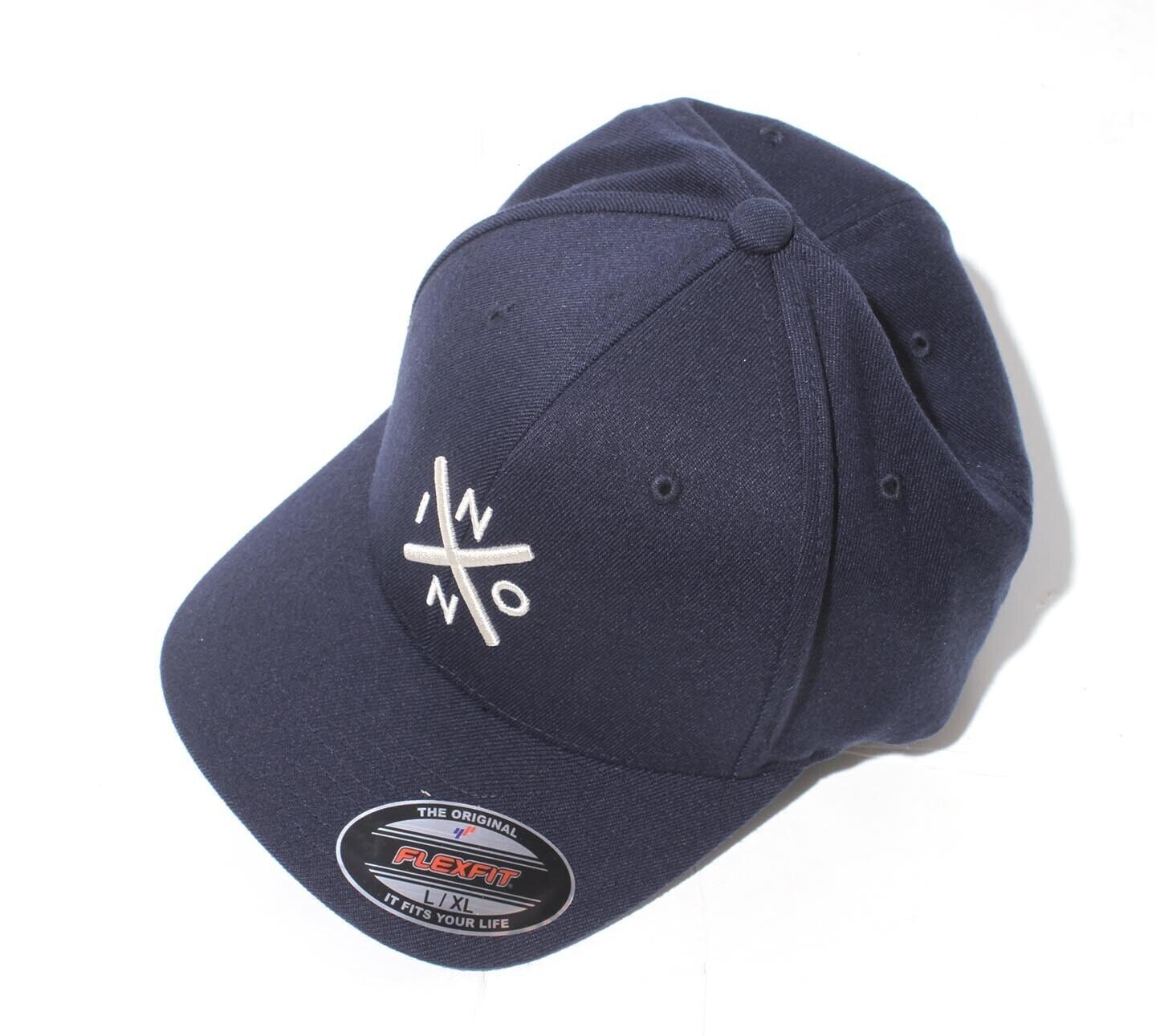 NIXON EXCHANGE FF FLEXFIT HAT ALL NAVY / CREAM FLEX FIT CAP | eBay